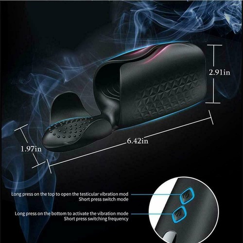 Male Electric Penis Glans Stimulation Vibrating Stroker Pussy Sex Toys ...