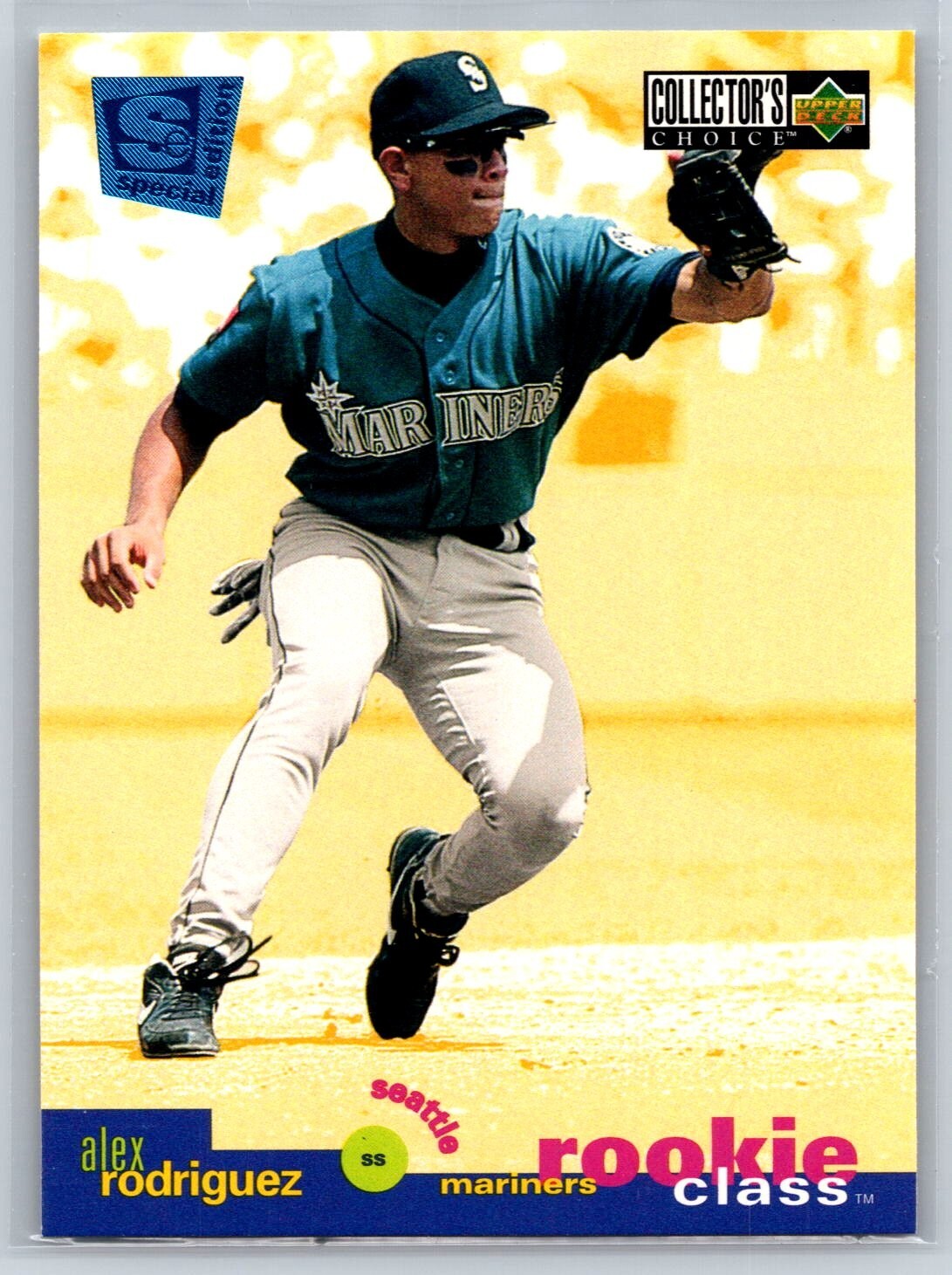 Alex Rodriguez Rookie Card 1995 Collector’s Choice SE Blue #1 Mariners ...