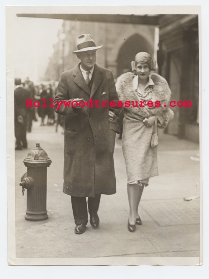 Preston Sturges~Eleanor Hutton~Elopement~1930~Vintage Ultra Rare Photo ...
