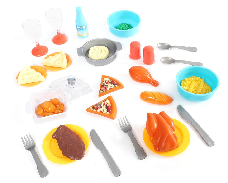 Brand New Just Like Home Play Fun Dinner Playset 32 Piece Set Food ...