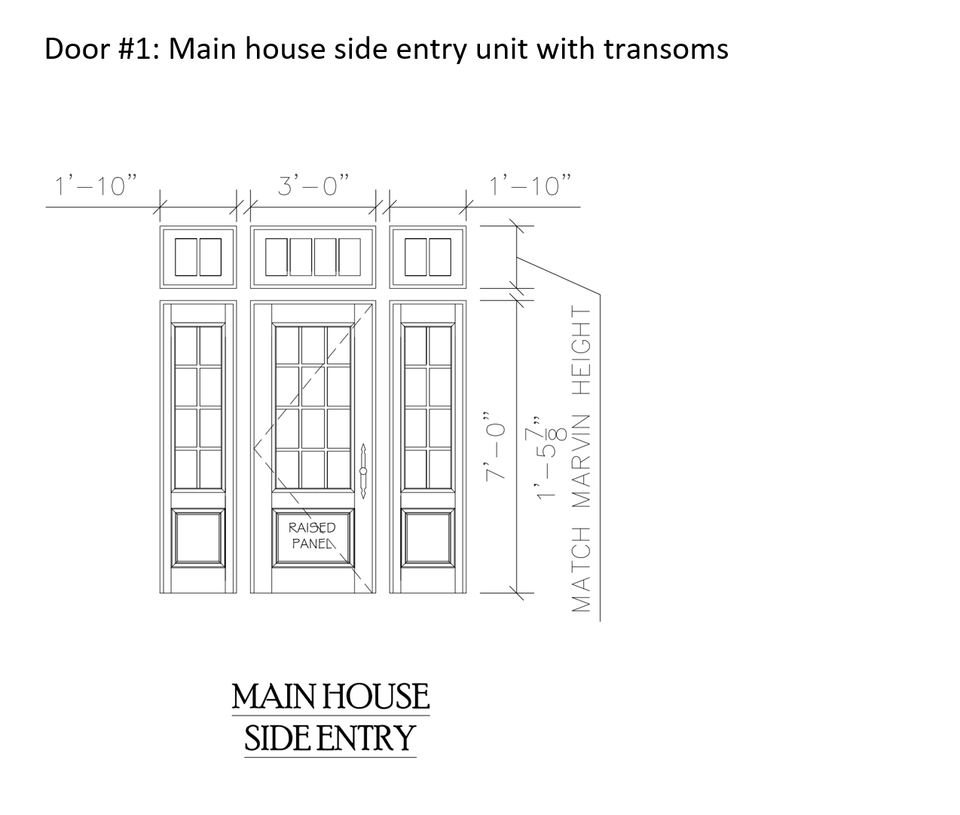 Solid white oak French door Low E glass transom side lights Custom U ...