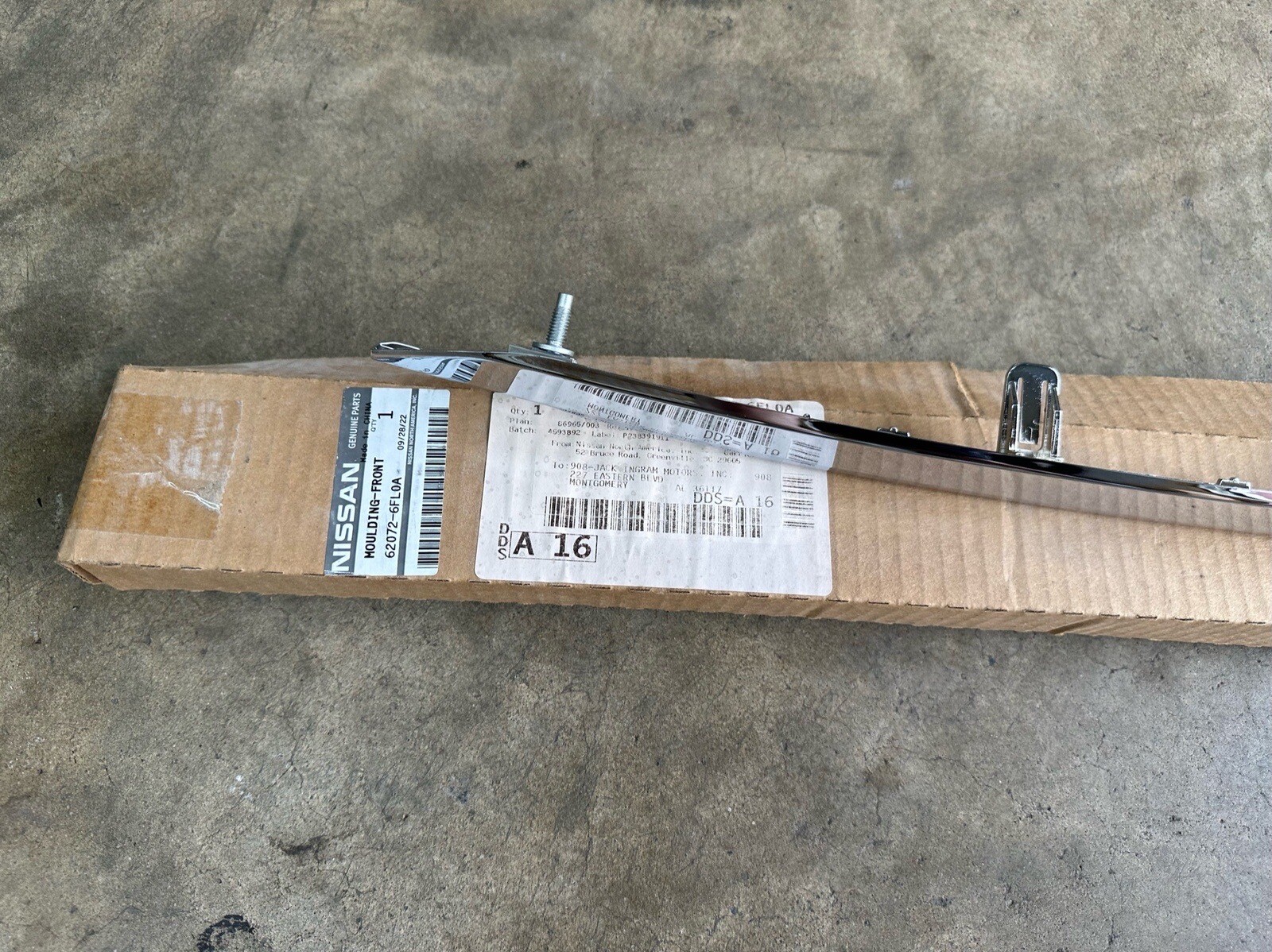 Nissan+Rogue+Front+Bumper+Trim+Molding+62072-5hk0a+OEM+A1 for sale ...
