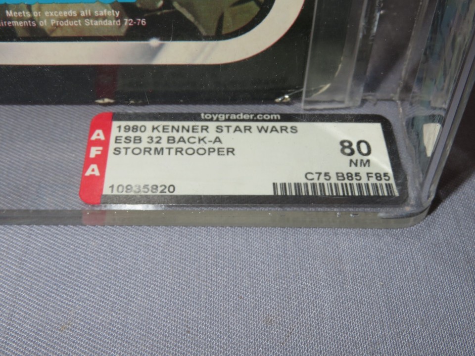 Star Wars "STORMTROOPER" ESB 32 Back-A AFA 80 NM Sealed NEW Vintage ...