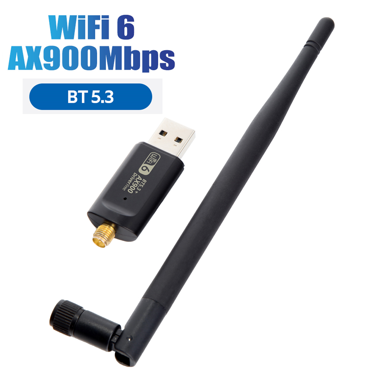 100pcs Ax900 Wifi 6 Wireless Bluetooth Adapter For Pc Desktop Usb Wifi