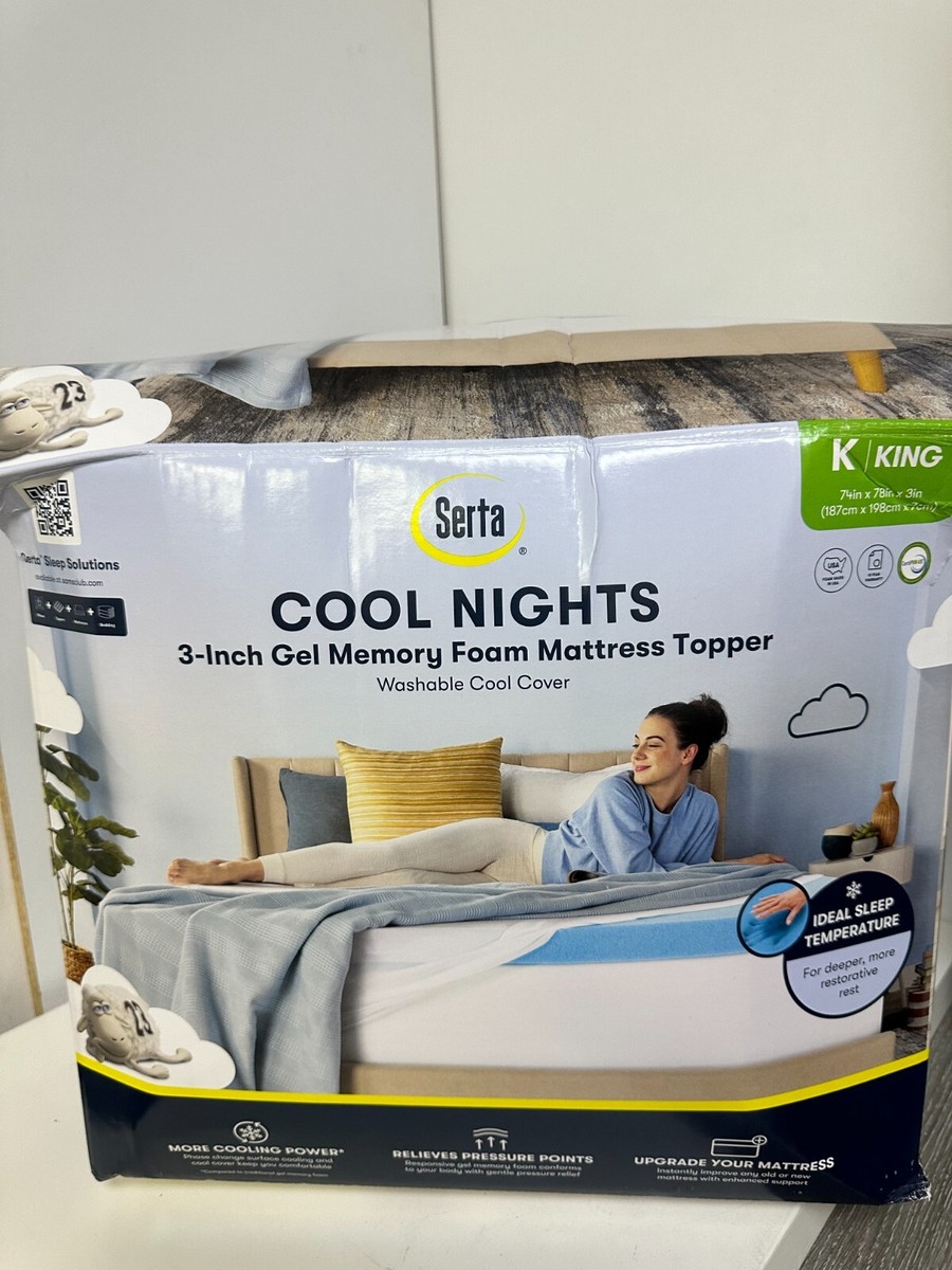 3 Inch Serta Gel Topper Serta Cooling ThermaGel Memory Foam Mattress
