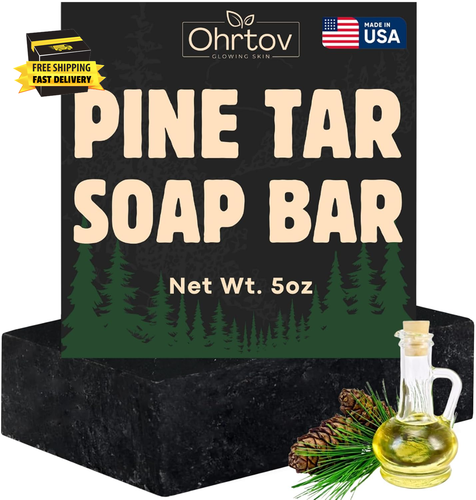 Pine Tar Soap – Natural Pine Tar Soap Bar for Men – Cleansing Bar for ...
