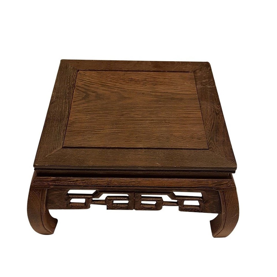 Hand Craft Wooden Oriental Vase Stand 5.5" | eBay