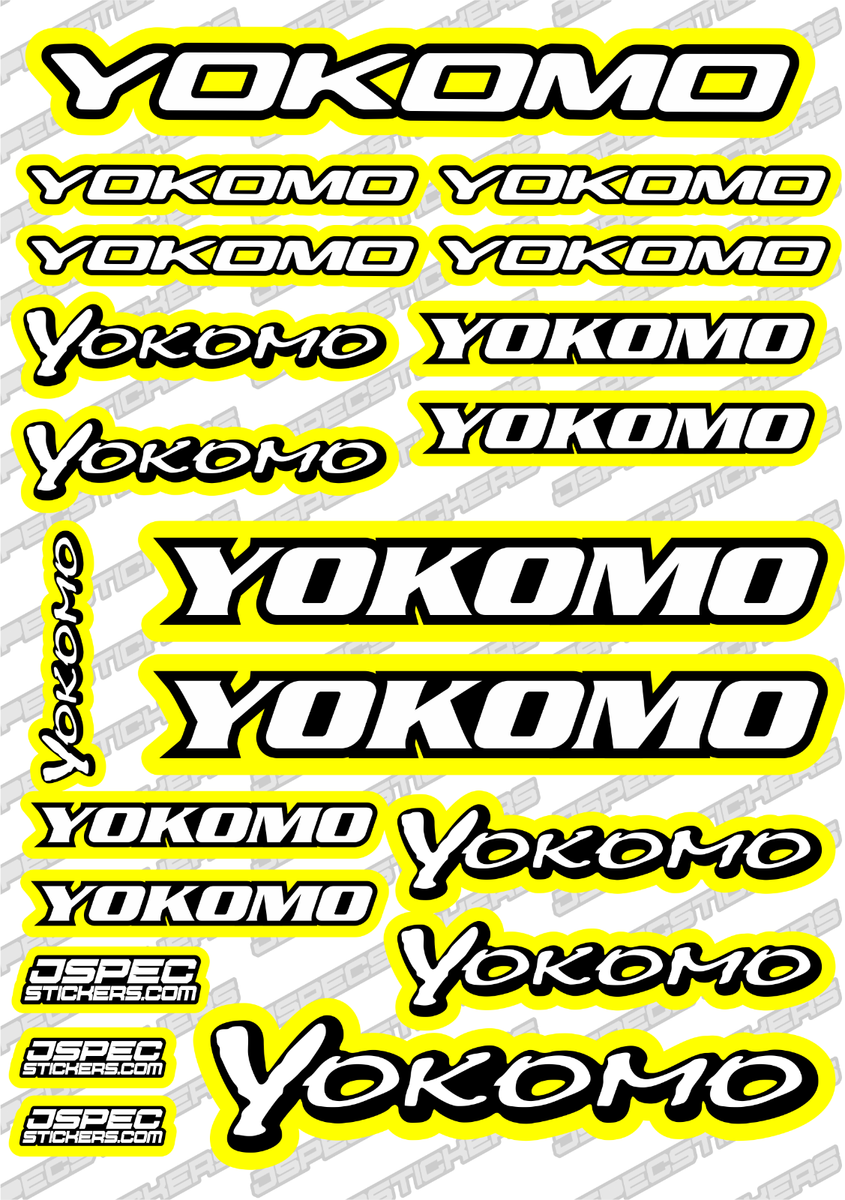 Yokomo Logo Yokomo Racing RC Sticker Decal Electric Buggy Cars Truck