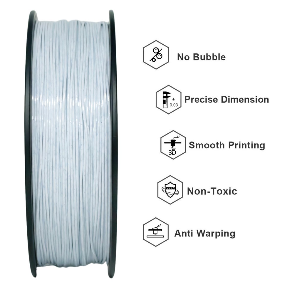 GEEETECH PLA 3D Printer PLA Filament 1.75mm 1KG Marble Blue Stone ...