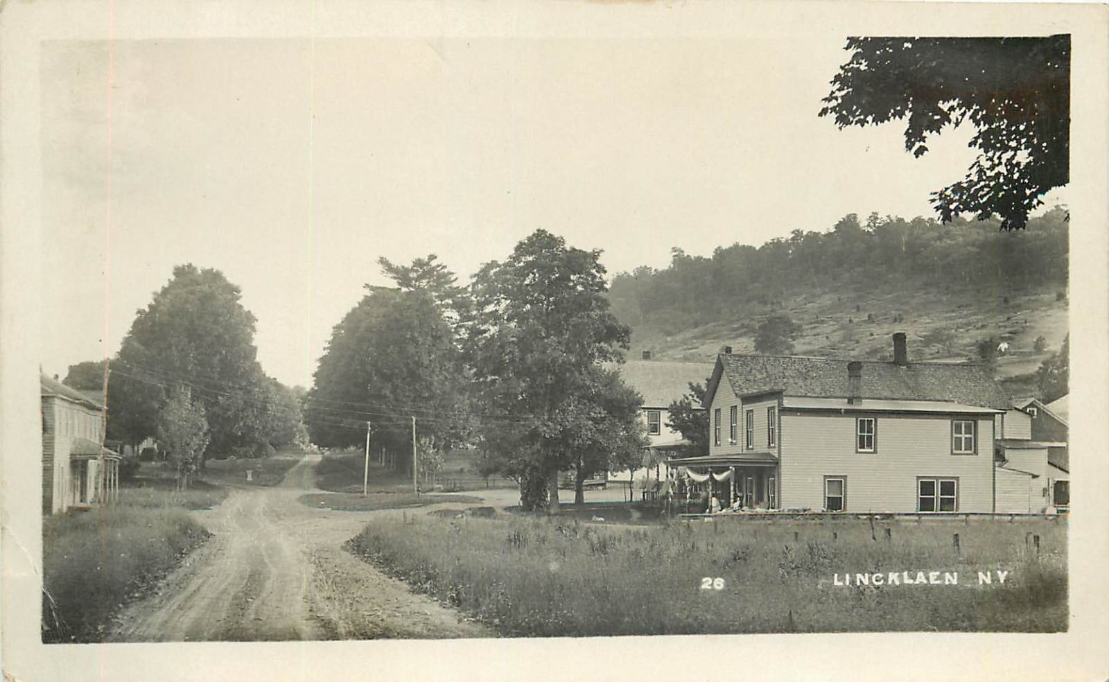 LINCKLAEN NY RURAL STREET SCENE (W.J. CHORLEY) PHOTO) RPPC POSTCARD | eBay
