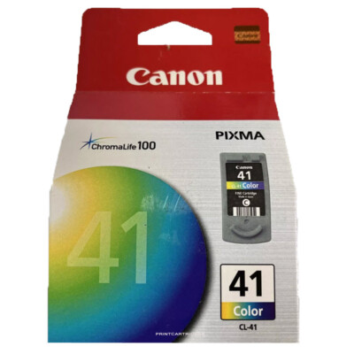 Genuine Canon 41 Ink Cartridge CL-41 Color No Box | eBay