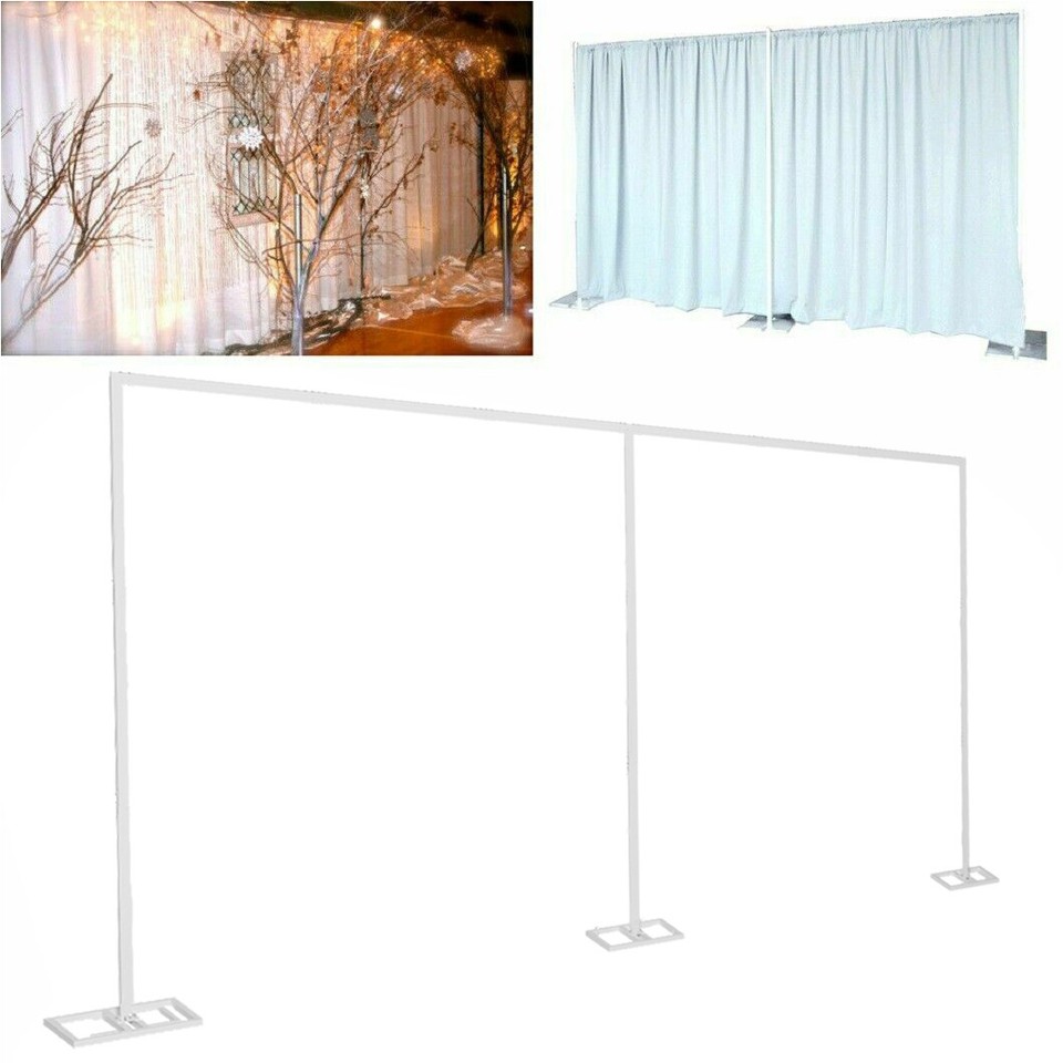 20ft/ 10ft Telescopic Economy Wedding Backdrop Stand Curtain Frame ...