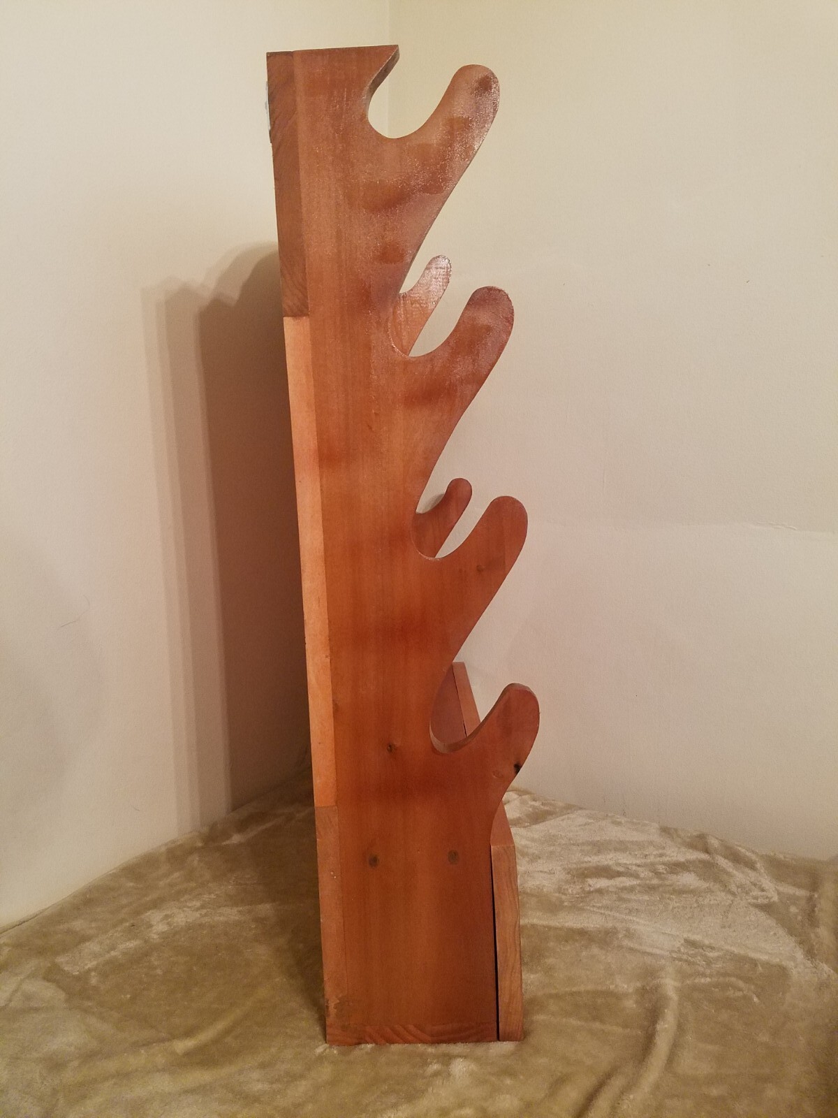 Handmade 4 Rifle Gun Rack With Storage | eBay