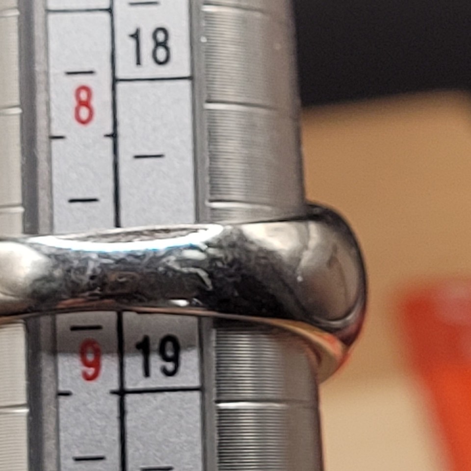 Mens Two Tone Silver And Gold Tone Rhonestone Signet Ring Thailand Size ...