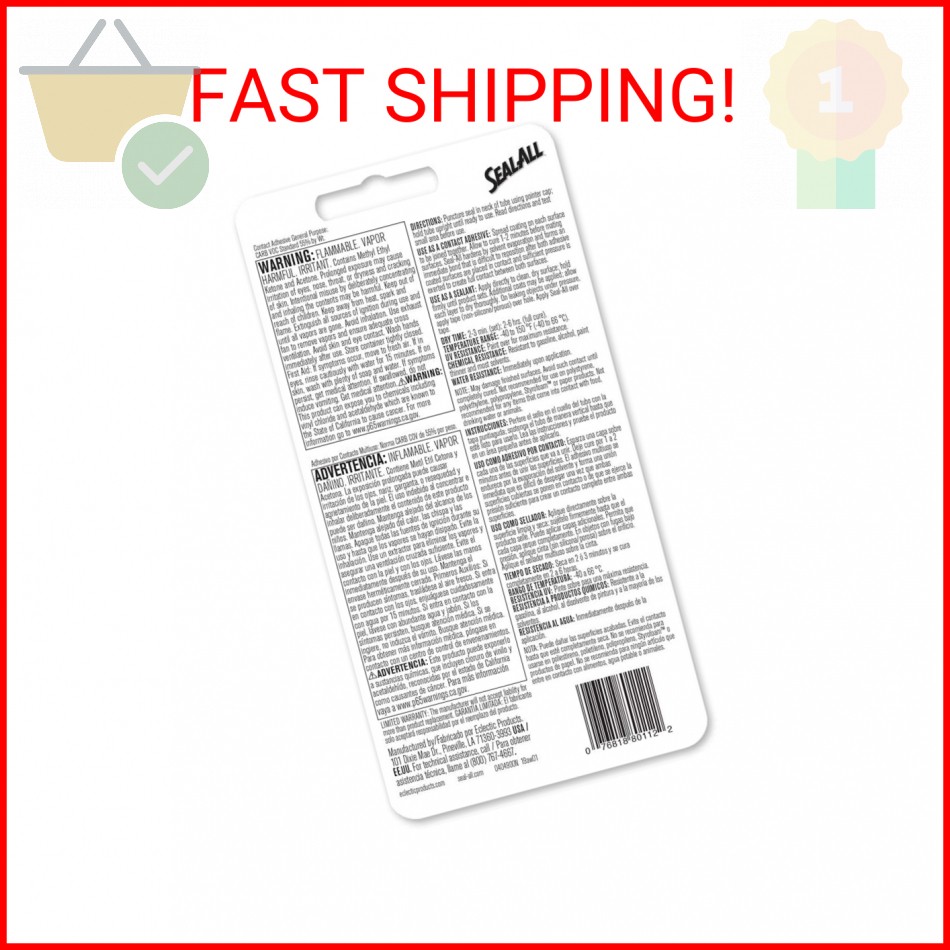 2 oz Eclectic Products 380100 Seal-All All Purpose Contact Adhesive | eBay