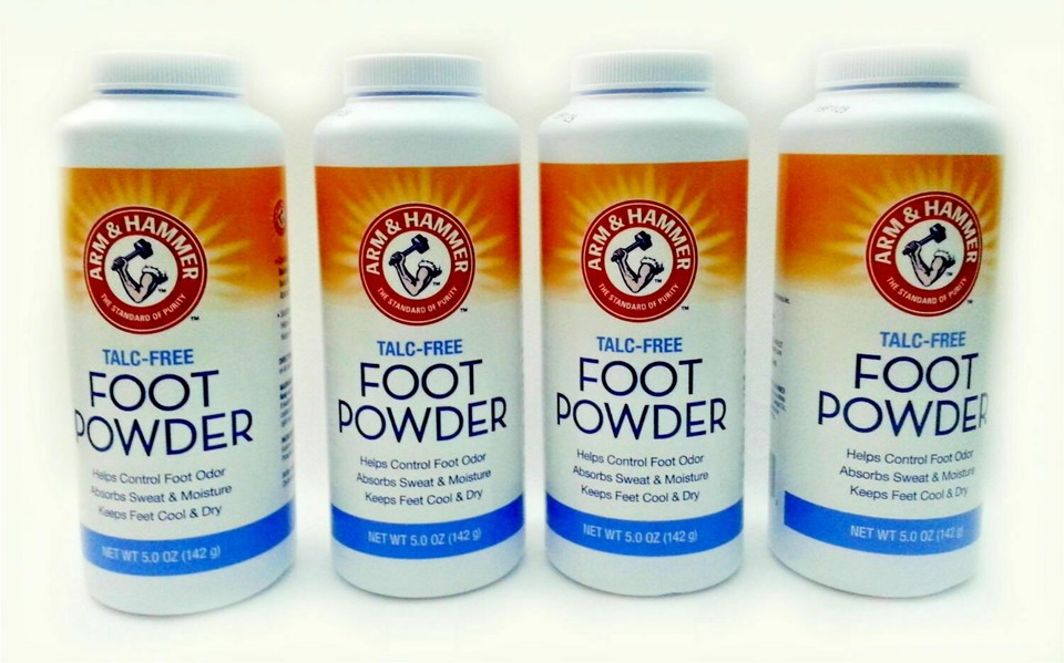 Arm & Hammer Talc-Free Foot Powder Odor Control Corn Starch 5.0 oz Ea ...