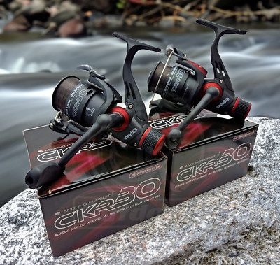 2x NGT CKR30 Carp Fishing Spinning Reels Coarse Match Float Feeder With ...