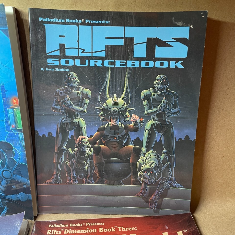 Lot of 4 Rifts Dimension Book Phase World Palladium Books Role Playing ...