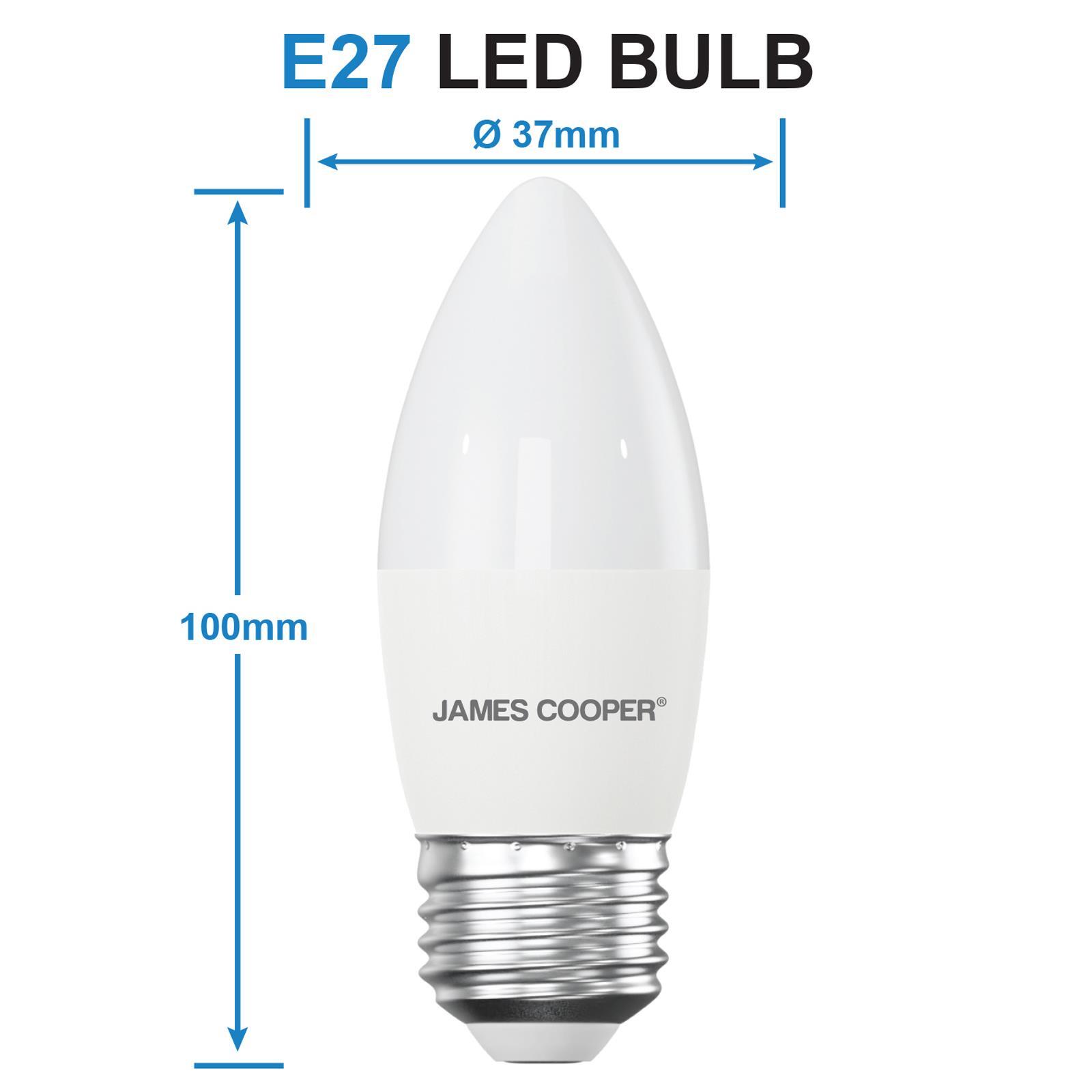 10 Pack Screw In Bayonet LED Candle Light Bulbs Energy Saver Warm White ...