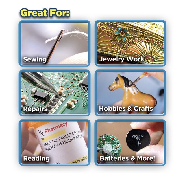 Ontel MISI-MC12 / 4 Mighty Sight Magnifying LED-Powered Glasses for sale online | eBay