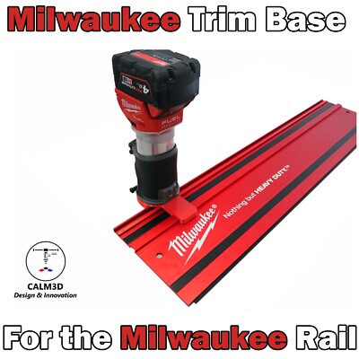 Milwaukee M18 FTR Trim Router Sub-Base for use on the Milwaukee Rail ...