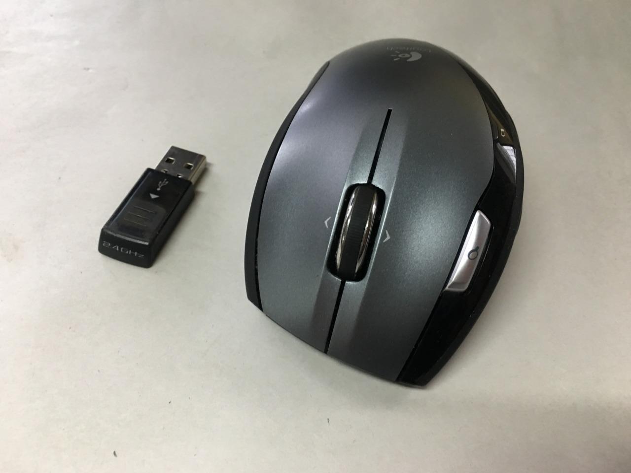 LOGITECH MX620 CORDLESS LASER MOUSE BLACK 810-000536 WITH USB DONGLE ...