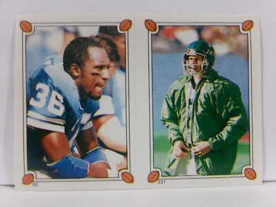 1987 Topps Album Stickers Ken O'Brien Herman Hunter #231-82 Rookie RC ...