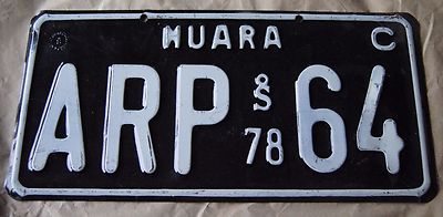 Chile License Plate 1978 HUARA ARP-64 | eBay