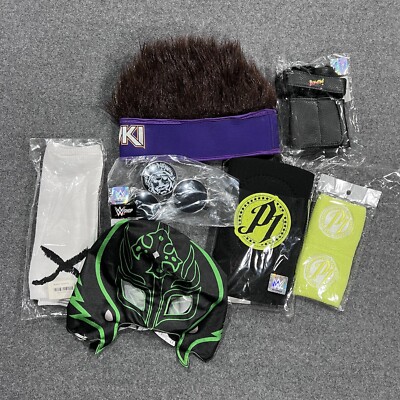 WWE Merch Stand Merchandise Lot CM Punk Rey Mysterio Zach Ryder AJ ...