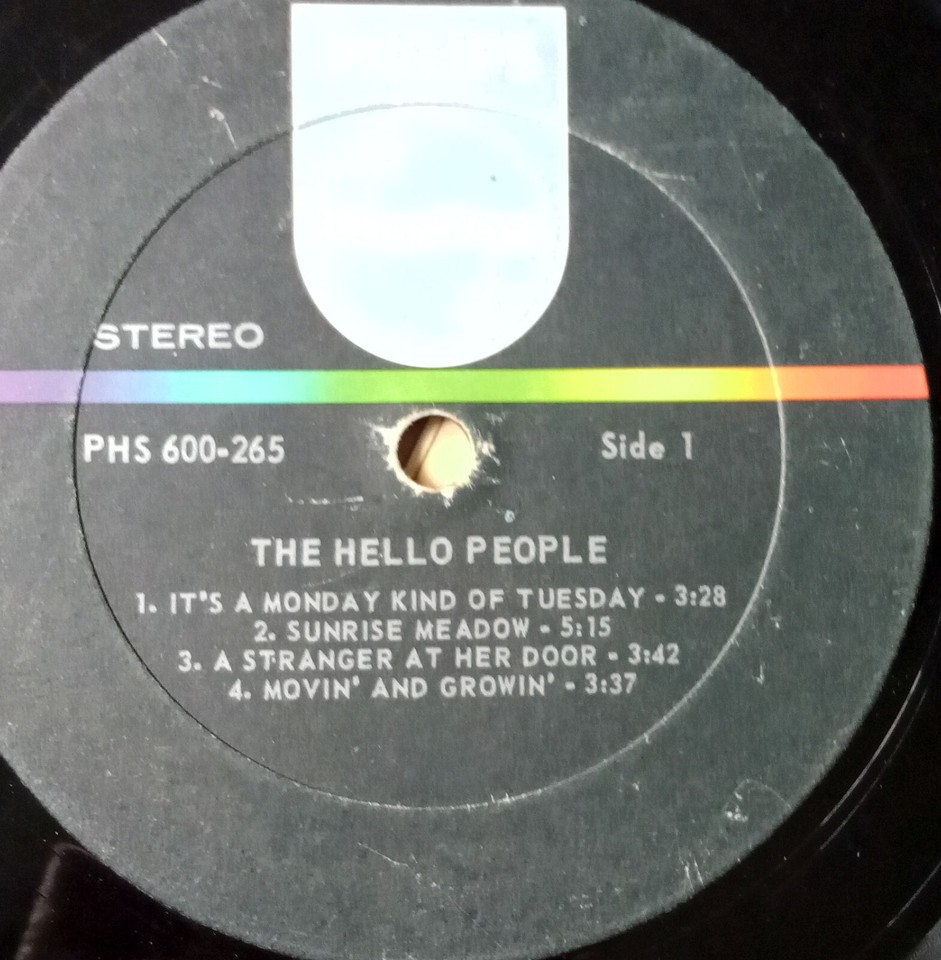 The Hello People 1968 LP Anti-War Psychedelic Rock Mime Group Todd ...