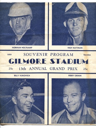 Gilmore Stadium Turkey Night Grand Prix Racing Program Midget races ...