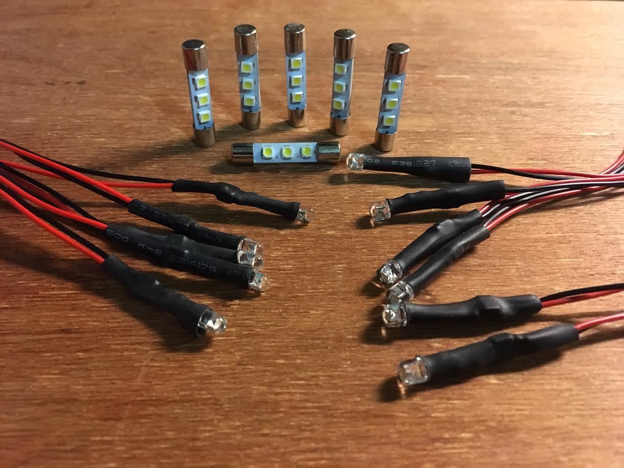 WHITE LED 8V LAMP KIT RECEIVER QX-949 QX-747 DIAL METER QX-949A QX-747A ...