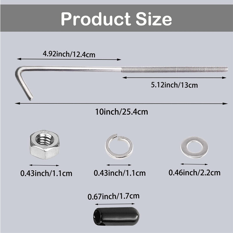 Universal Car Battery Retaining Clamp Holding Clamp Bracket Bolt Tie ...