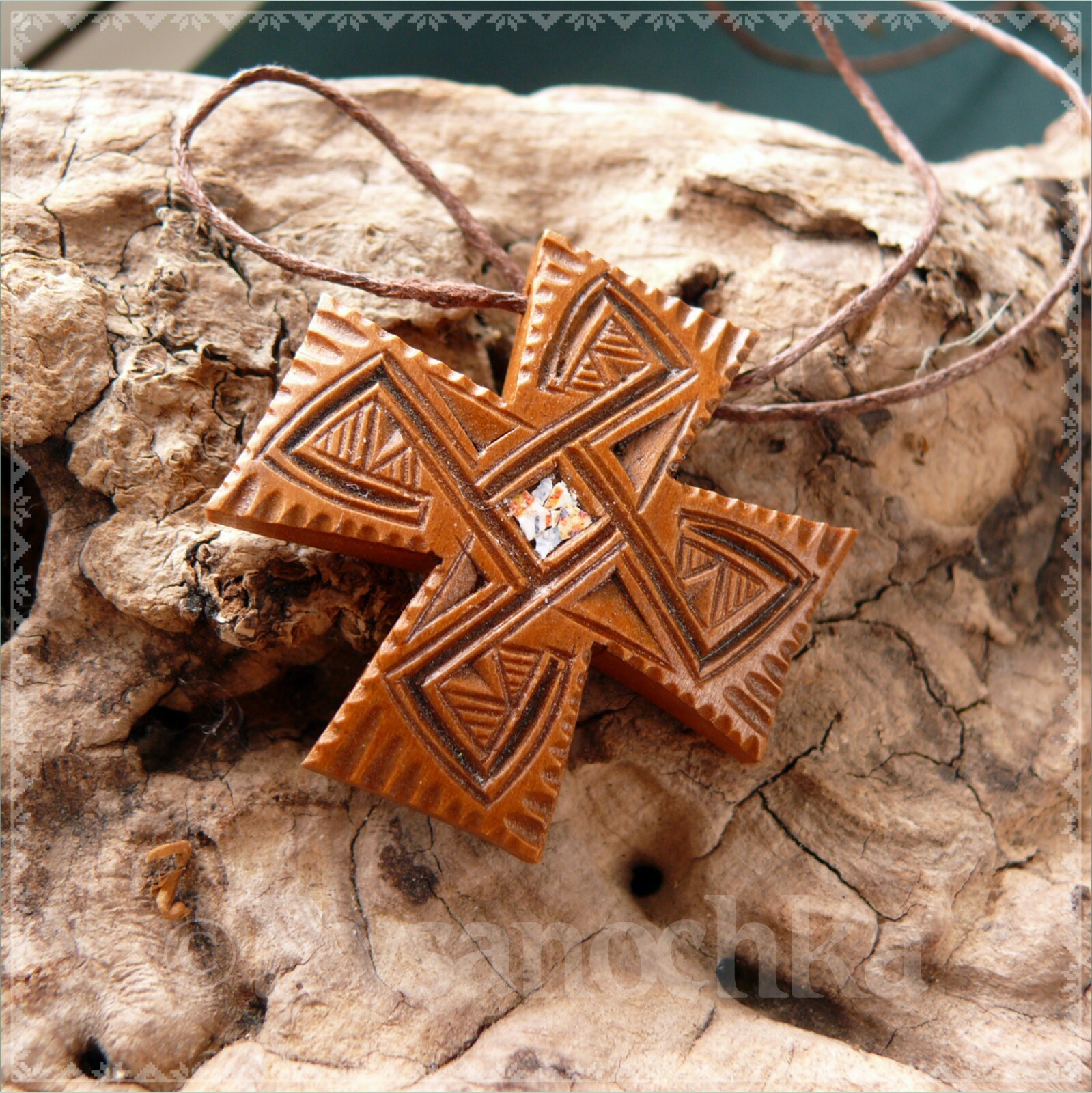 Hand Carved Body Cross Ukrainian Hutsul Wooden carving Gift for a ...