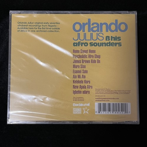 NEW - ORLANDO JULIUS & HIS AFRO SOUNDERS - Orlando's Afro Ideas: 1969 ...