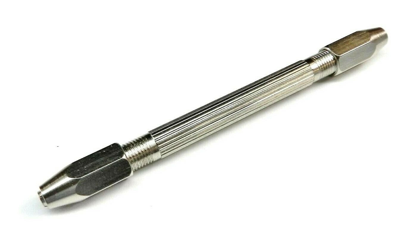 5" Double End Pin Vise 2 Chucks Hand Vise 4-Size Jaws 0-1/8" Jewelry ...