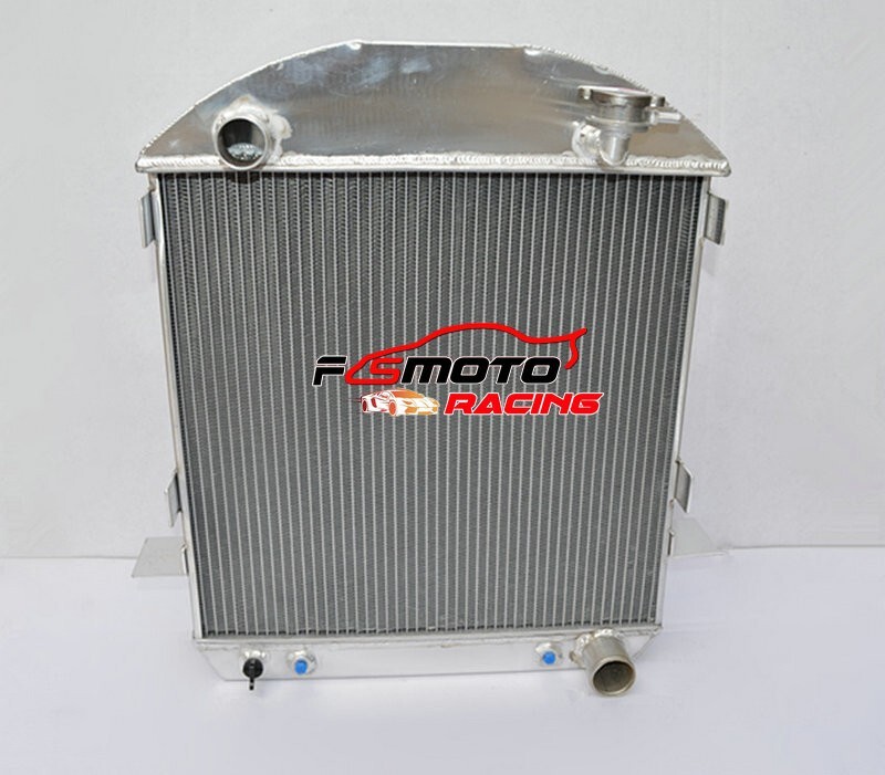 3 Row Aluminum Radiator For 1917-1927 Ford Model T-Bucket With Chevy V8 ...