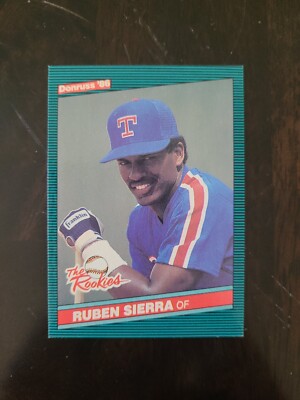 1986 Donruss The Rookies Ruben Sierra RC #52 Texas Rangers Rookie | eBay