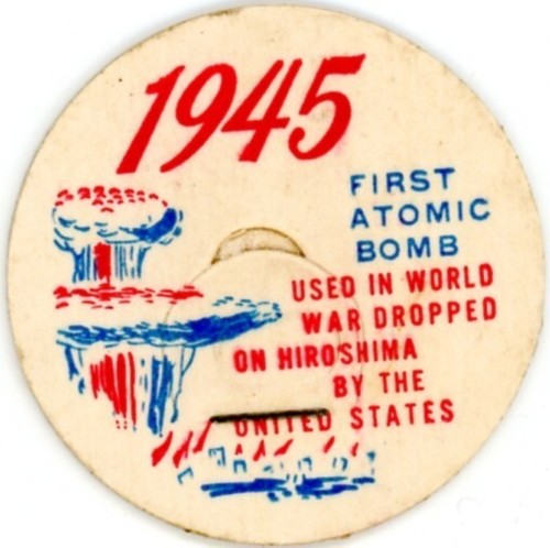 Milk Cap- 1945 - First Atomic Bomb Used In World War Dropped On Hiroshima By USA | eBay