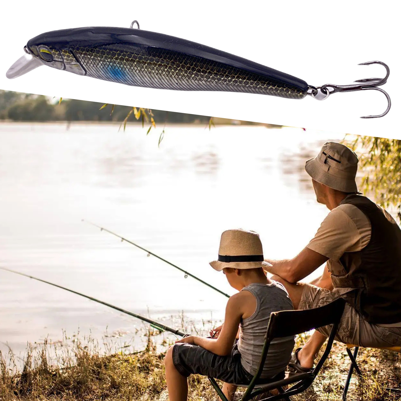 10g/9.5cm 14g/11cm Fishing Lure Bright Color Increased Fish Rate Minnow ...