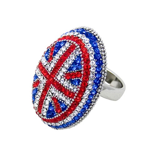 Butler Wilson Crystal Union Jack Ring ONE SIZE Queens Jubilee NEW | eBay