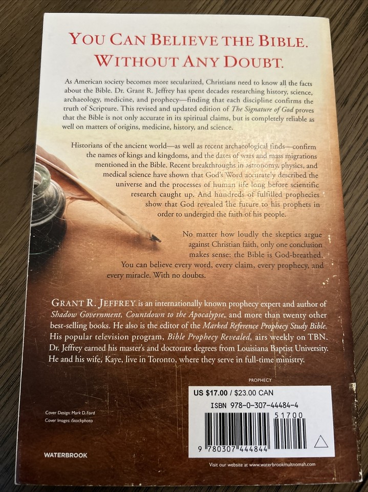 The Signature of God, Revised Edition: Conclusive Proof That Every ...