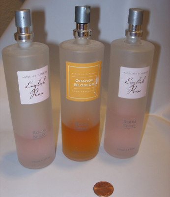 3 ASQUITH & SOMERSET ORANGE BLOSSOM & ROSE ROOM FRAGRANCE AIR FRESHENER ...