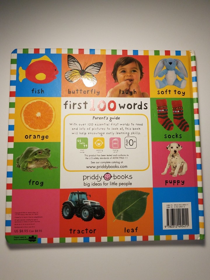 First 100 Words Bright Baby Priddy books | eBay