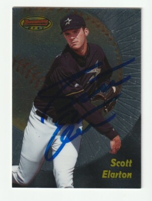 Scott Elarton Signed 1998 Bowman's Best Card Auto Houston Astros ...