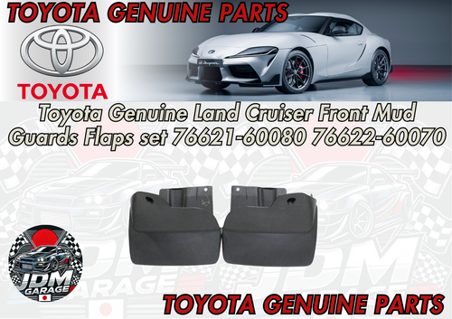 Toyota Genuine Land Cruiser Front Mud Guards Flaps set 76621-60080 ...