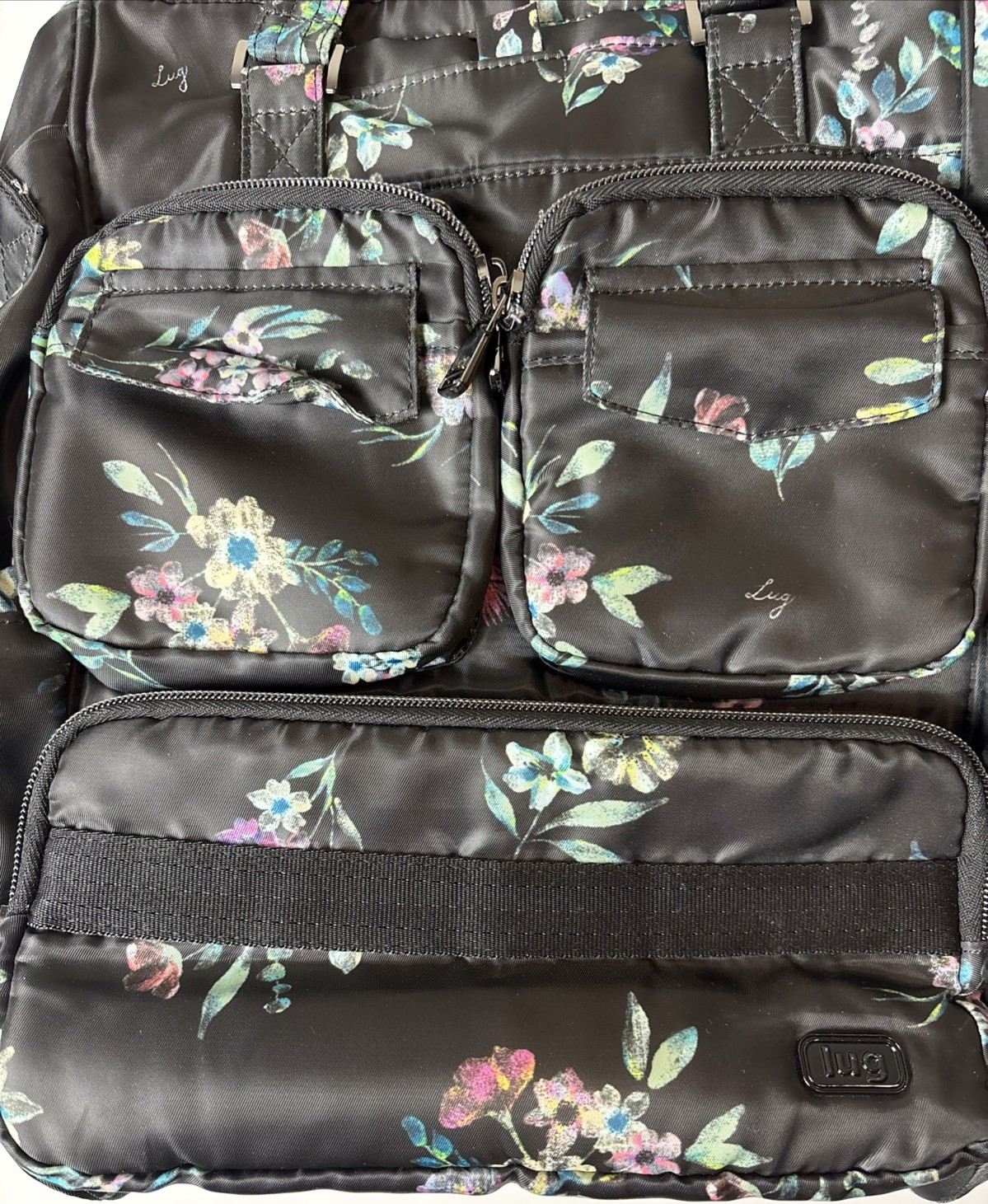 Lug Via 2 Convertible Backpack/ Tote/Crossbody/Carry On Luggage Floral ...