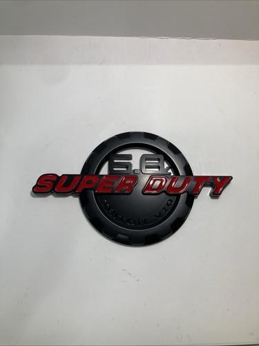 1pack New 6.8L Super Duty, Triton V10, Door Fender Side Emblem 3D Badge ...