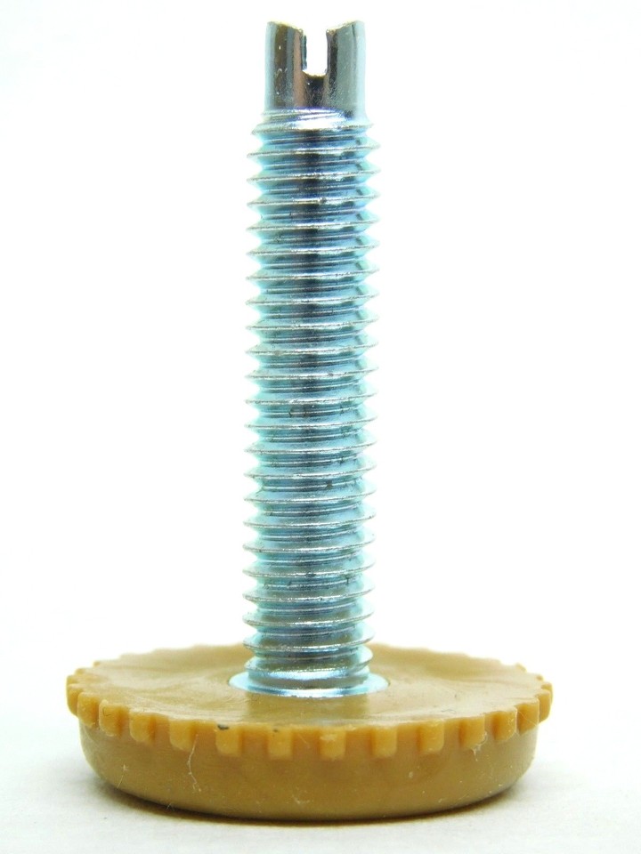 4,16, 24, 48, 100! 5/16"-18 Furniture Levelers Adjustable Brown Glides ...