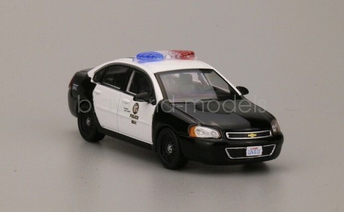 1:64 Scale 596 IMPALA NYPD LAPD Police Sedan Diecast Metal Model ...
